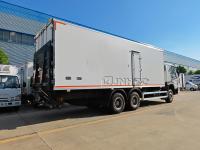 China New Sinotruk 20 Tons Refrigerated Truck With Hydraulic Tail Plate Seafood Fruit And Vegetable Fresh-keeping Truck for sale