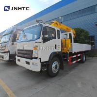 China SINOTRUCK 4X2 6 Wheels Cargo Truck With Crane Truck Mounted Crane For Sale for sale