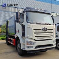 China New FAW Garbage Truck 4x2 240HP 12m3 Compacted Garbage Truck Hot Sale for sale