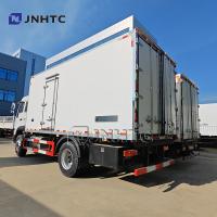 China Hot Sale HOWO 6 Wheels 4x2 Small Manual Freezer Truck Refrigerated Container Truck for sale