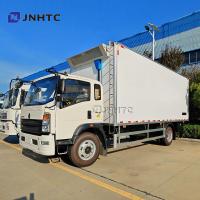 China New and Used 10Tons Right Steering HOWO 5 Degree 140HP Frozen Cargo Refrigerator Truck for sale