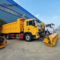 China Howo TX Road Salt Spreader Snow Melting Machine 6X4 350HP Suitable Snow Sweeper Truck for sale