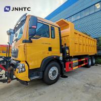 China Howo TX Road Salt Spreader Snow Melting Machine 6X4 350HP Suitable Snow Sweeper Truck for sale