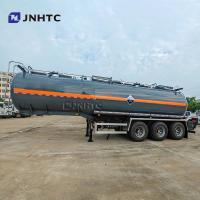 China New 3 Axle 55000 Litres Corrosion Tank Semi-trailer / Fuel Tank Trailer Good Price for sale