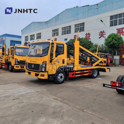 China HOWO Light Towing 2 Double Deck Flatbed Road Rescue Wrecker Tow Truck for sale