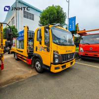 China HOWO Light Towing 2 Double Deck Flatbed Road Rescue Wrecker Tow Truck for sale