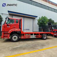 China HOWO Small Lowbed Lorry Truck 4X2 Container Flatbed Tow Truck Price for sale