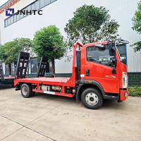 China HOWO Small Lowbed Lorry Truck 4X2 Container Flatbed Tow Truck Price for sale