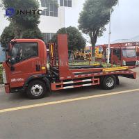 China Towing 3 Cars Sinotruk HOWO 4X2 Double Deck 5t 6t Diesel Fuel Fully Landed Wrecker Rescue Vehicle Flatbed Tow Truck for sale