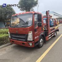 China Towing 3 Cars Sinotruk HOWO 4X2 Double Deck 5t 6t Diesel Fuel Fully Landed Wrecker Rescue Vehicle Flatbed Tow Truck for sale