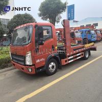 China Towing 3 Cars Sinotruk HOWO 4X2 Double Deck 5t 6t Diesel Fuel Fully Landed Wrecker Rescue Vehicle Flatbed Tow Truck for sale