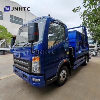 China NEW HOWO Garbage Truck 4X2 5CBM 10CBM  Hook Arm Garbage Truck For Sale for sale