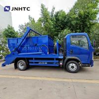 China NEW HOWO Garbage Truck 4X2 5CBM 10CBM  Hook Arm Garbage Truck For Sale for sale