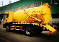 China Yellow Color Diesel SINOTRUCK 6M3 Sewer Suction Truck HF7 Front Axles for sale