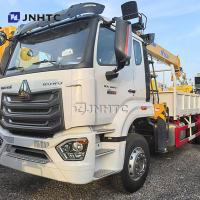 China Knuckle Boom 8 Ton Hydraulic HOWO NX Cargo Flatbed Truck Mounted Crane For Sale for sale