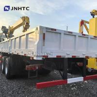 China Knuckle Boom 8 Ton Hydraulic HOWO NX Cargo Flatbed Truck Mounted Crane For Sale for sale