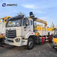 China Knuckle Boom 8 Ton Hydraulic HOWO NX Cargo Flatbed Truck Mounted Crane For Sale for sale