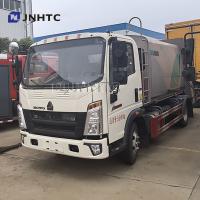 China Fast Speed New HOWO 6 Wheel 5-15cbm Trash Bin Cleaning Garbage Truck for sale