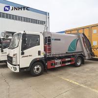 China Fast Speed New HOWO 6 Wheel 5-15cbm Trash Bin Cleaning Garbage Truck for sale