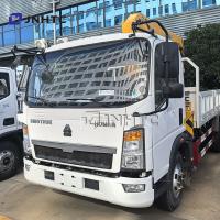 China China Top Howo 4x2 Light Cargo Truck Mounted Crane Hydraulic 3Ton 4Ton 5Ton Telescopic Pickup Boom Crane For Sale for sale