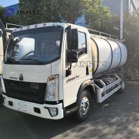 China HOWO 8cbm Fuel Tanker Truck Light Duty Oil Tank Truck Mobile Refueling Truck Aluminum Fuel Tanks For Sale for sale