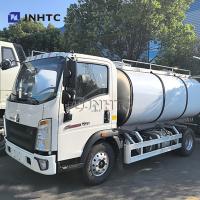 China HOWO 8cbm Fuel Tanker Truck Light Duty Oil Tank Truck Mobile Refueling Truck Aluminum Fuel Tanks For Sale for sale