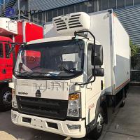 China HOWO 6 Wheels Refrigerated Truck Small Refrigerated Truck Ice Cream Transport Freezer Van Truck For Sale for sale