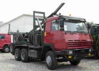China Cement Tank Truck / Volume Dump Truck Sinotruk Logging Transporter Truck for sale