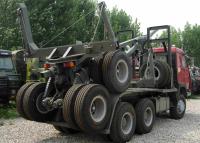 China Cement Tank Truck / Volume Dump Truck Sinotruk Logging Transporter Truck for sale