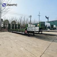 China 4 Axles Heavy Duty Hydraulic Gooseneck Lowboy Lowbed Semi Trailer Truck Truck Trailers for sale