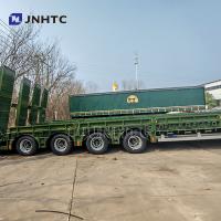 China 4 Axles Heavy Duty Hydraulic Gooseneck Lowboy Lowbed Semi Trailer Truck Truck Trailers for sale