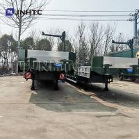 China 4 Axles Heavy Duty Hydraulic Gooseneck Lowboy Lowbed Semi Trailer Truck Truck Trailers for sale