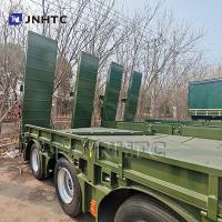 China 4 Axles Heavy Duty Hydraulic Gooseneck Lowboy Lowbed Semi Trailer Truck Truck Trailers for sale