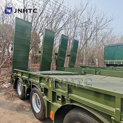 China 4 Axles Heavy Duty Hydraulic Gooseneck Lowboy Lowbed Semi Trailer Truck Truck Trailers for sale