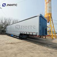China 4 Axles 40FT Side Curtain Trailer With 60tons For Drink And Cargo Side Curtain Trailer With Tarpaulin for sale