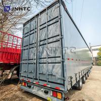 China 4 Axles 40FT Side Curtain Trailer With 60tons For Drink And Cargo Side Curtain Trailer With Tarpaulin for sale