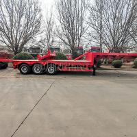 China Gooseneck Lowbed Trailer Lowboy Axle 60 Tons 4 Axles Steel Truck Trailers Low Bed Truck Trailer for sale