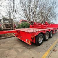 China Gooseneck Lowbed Trailer Lowboy Axle 60 Tons 4 Axles Steel Truck Trailers Low Bed Truck Trailer for sale