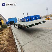 China 3 Axles 40tons Flatbed Semi Trailer 20ft 40ft Containers for sale