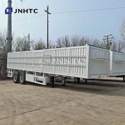 China 2axle 3axle 20Ton-40Ton Cargo Box Semi Trailer With 40ft-45ft Sidewall Fence Transport for sale