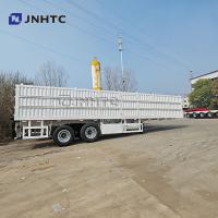 China 2axle 3axle 20Ton-40Ton Cargo Box Semi Trailer With 40ft-45ft Sidewall Fence Transport for sale