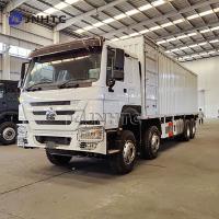 China 25Ton Howo Truck 8*4 Van Trucks Diecel Manual Transmission Thickened Containers Box Cargo Trucks for sale