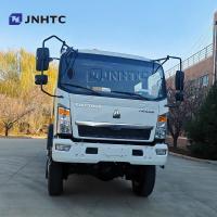 China Howo Mini 4*4 6 Wheeler Double Row Cab Cargo Truck With Telescopic Boom Crane Truck for sale