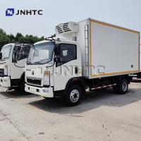 China Sinotruk 4x2 Refrigerator Truck 5 Ton Freezer Cooling Truck For Live Fish Transport for sale