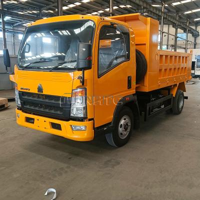 China SINOTRUK HOWO 3-5 TON YN4102QBZL 116HP Euro2 Right Drive Light Dump Truck for sale