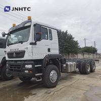 China New HOWO TX Cargo Chassis 6X4 371hp Heavy Duty 10-Wheel Dump Truck Chassis for sale