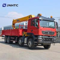 China Howo TX Cargo Truck Mounted Crane 8x4 12ton To 20 Ton Straight Arm Crane  Truck for sale
