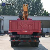 China Howo TX Cargo Truck Mounted Crane 8x4 12ton To 20 Ton Straight Arm Crane  Truck for sale