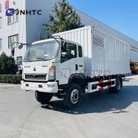 China New HOMAN 6 Wheel 5-8ton Van Box Type Cargo Truck Diesel with Yuchai Engine Side Door Opening for sale