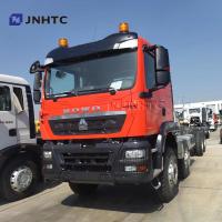 China HOWO TX 8X4 Tipper Truck Chassis 400HP 12 Wheels Blue Dump Truck Chassis for sale
